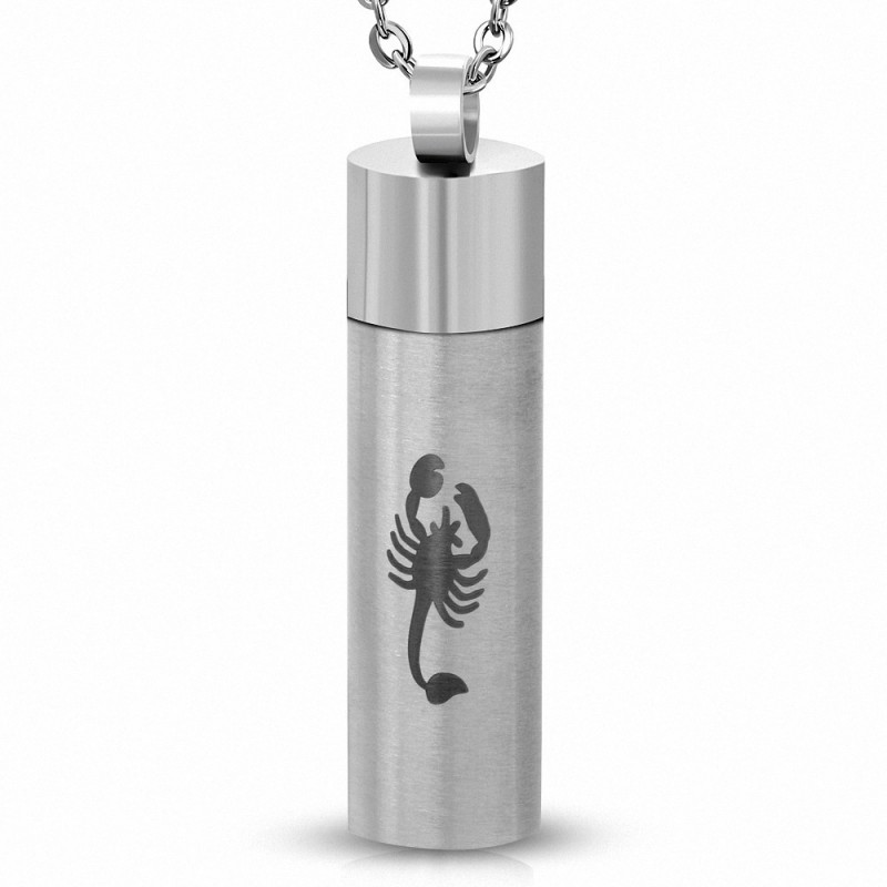 Pendentif homme cylindre signe chinois scorpion